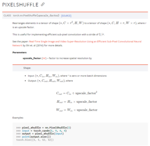 [Pytorch] torch.nn.PixelShuffle/PixelUnshuffle 작동 방식 - Doing
