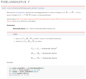 [Pytorch] torch.nn.PixelShuffle/PixelUnshuffle 작동 방식 - Doing
